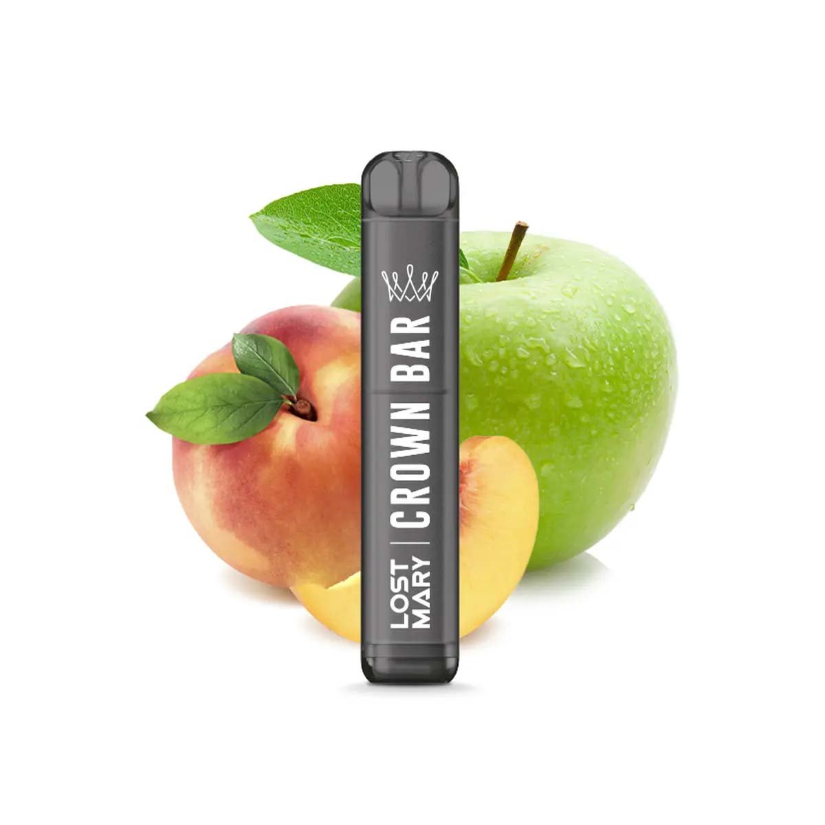 Crown Bar | Peach Green Apple | 600 Züge - Nikotin 20 mg, 4,90