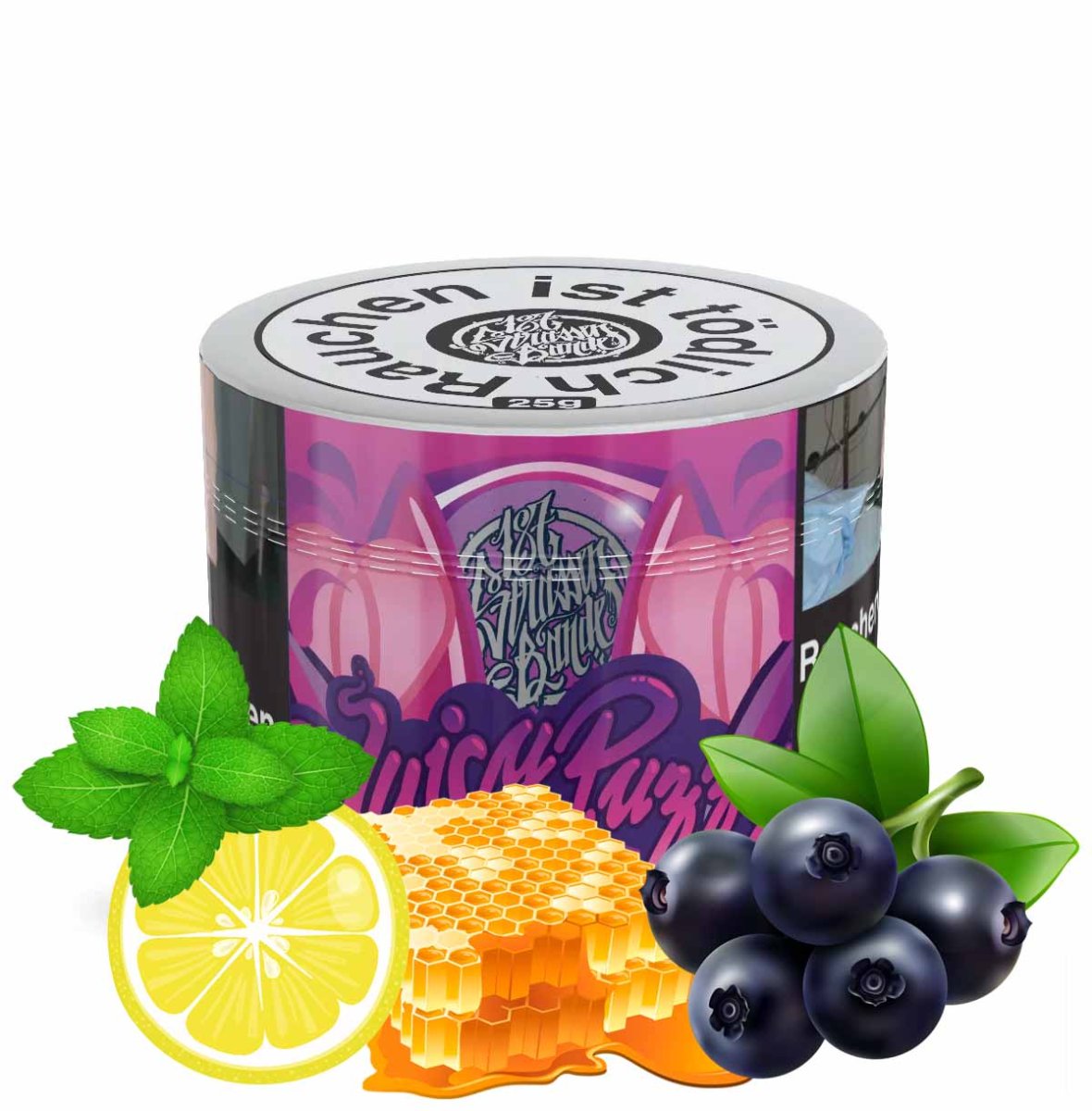 187 Tobacco | Juicy Puzzy | Shishatabak | 25g, 4,00